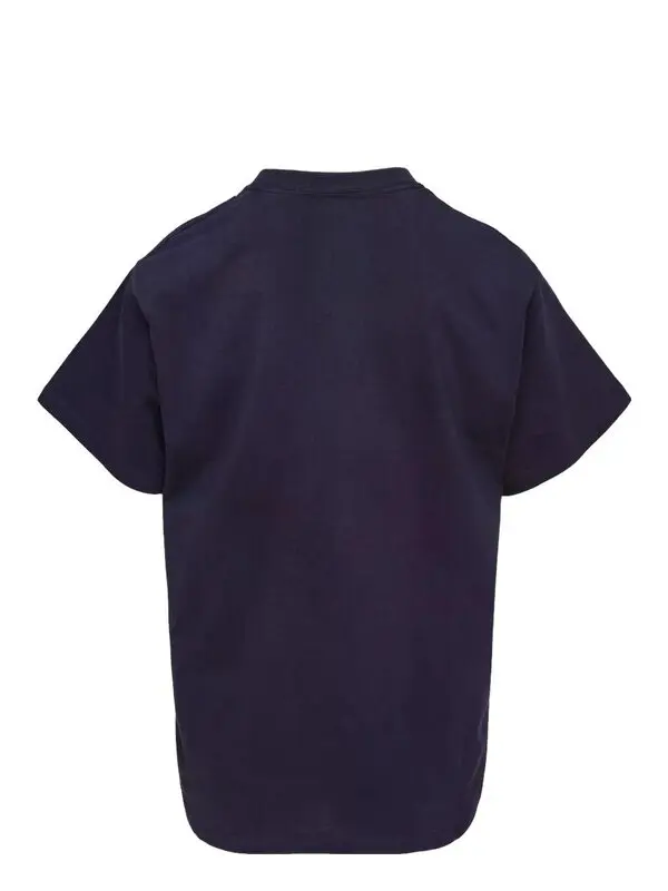 Mardi Mercredi Graphic Print Cotton T-shirt - Blue