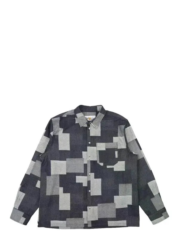 Naked & Famous Denim True Jacquard-patterned Shirt - Grey