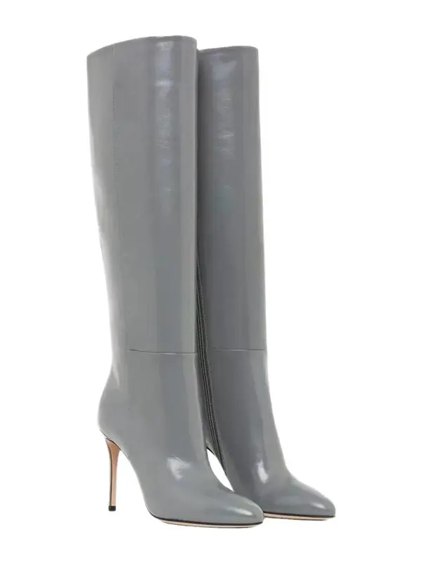 Giorgio Armani Pointed-toe Knee-high Boots - Grey