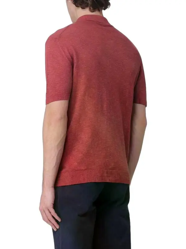 BLAUER. Short-sleeve Polo Shirt - Red