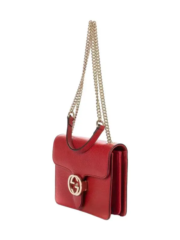 Gucci Small Chain Crossbody Bag - Red