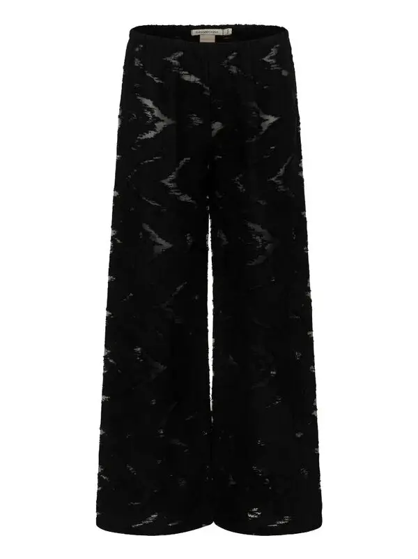 PARAMIDONNA Margaret Chevron Trousers - Black