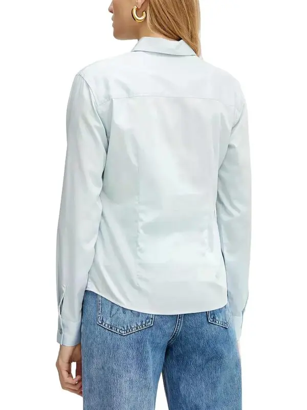 Guess Tiziana Crystal-embellished Long-sleeve Shirt - Blue