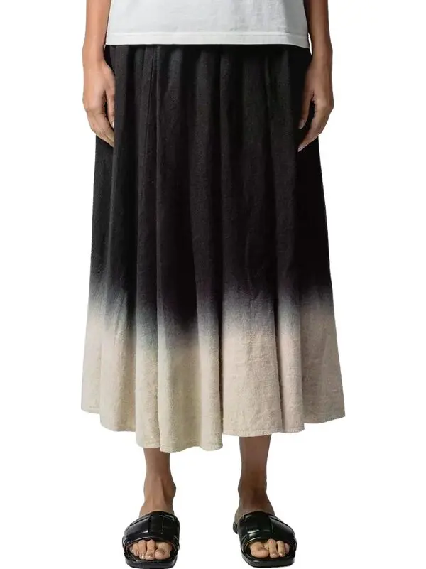 MULLER OF YOSHIOKUBO Ombre Effect Midi Skirt - Black
