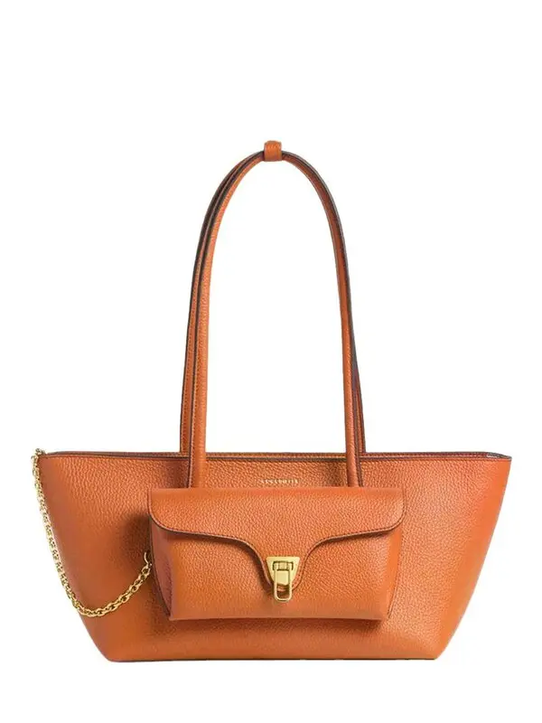 COCCINELLE Double Beat Pouch Shoulder Bag - Orange
