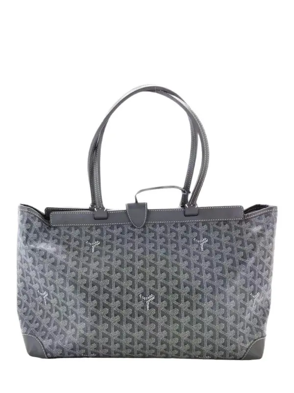 Goyard Bellechasse Pm Tote Bag In Coated Canvas - Grey