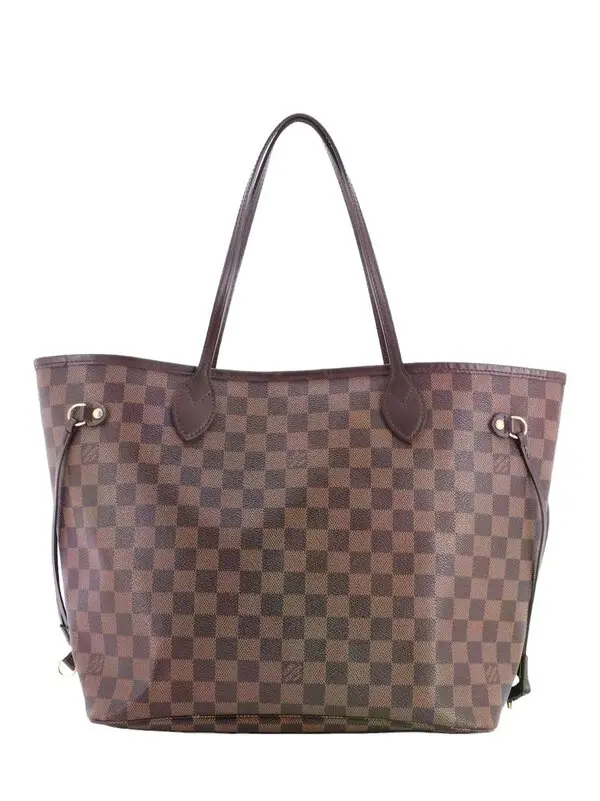 LOUIS VUITTON Neverfull Mm Damier Tote Bag - Brown