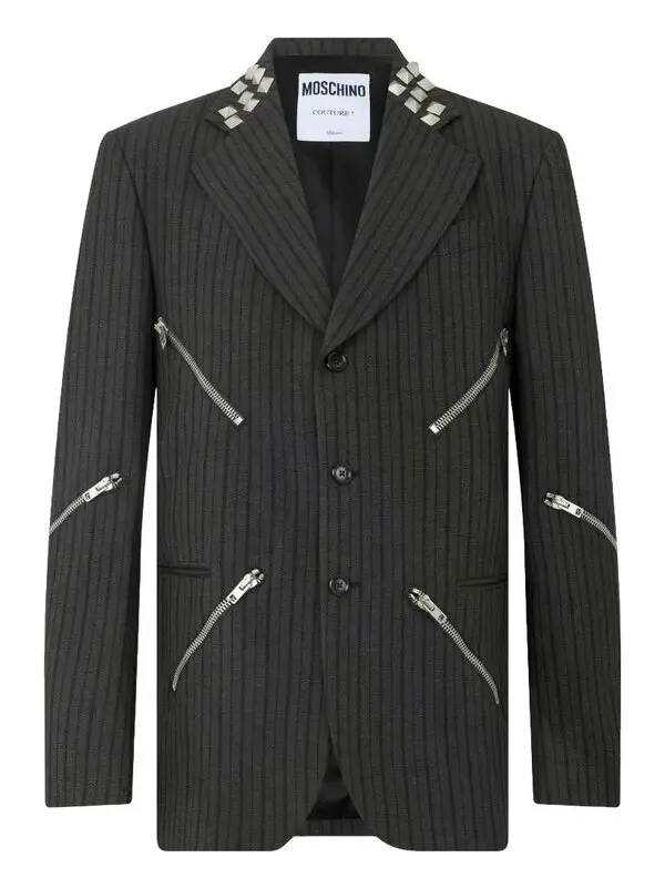 Moschino Single-breasted Jacket - Grey