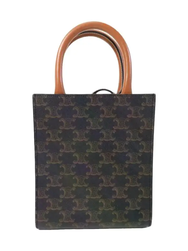 Celine Triomphe Logo Tote Bag - Brown