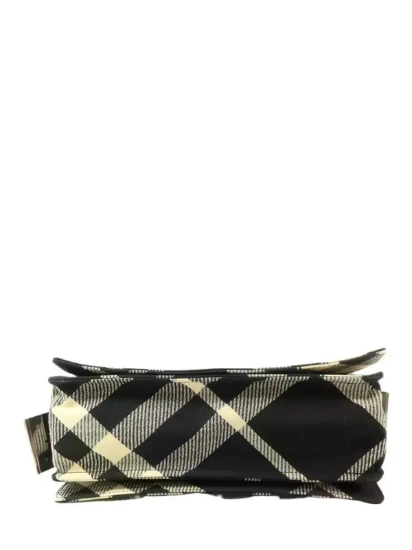 Burberry Plaid Pattern Crossbody Bag - Black