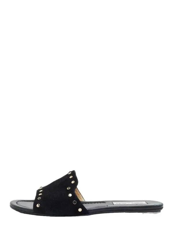 JIMMY CHOO Nanda Flat Sandals - Black