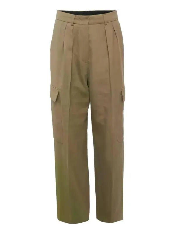 Max Mara Gabardine Cargo Pants - Neutrals