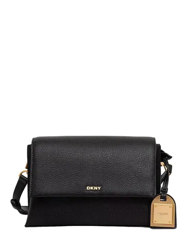 Dkny Alya Logo-plaque Crossbody Bag - Black