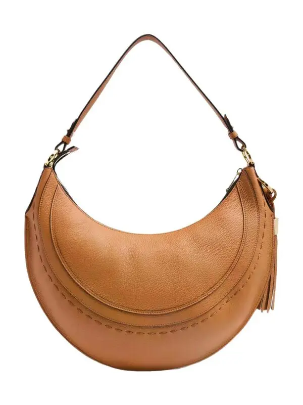 LANCEL Medium Shoulder Bag With Tassel Detail - Neutrals