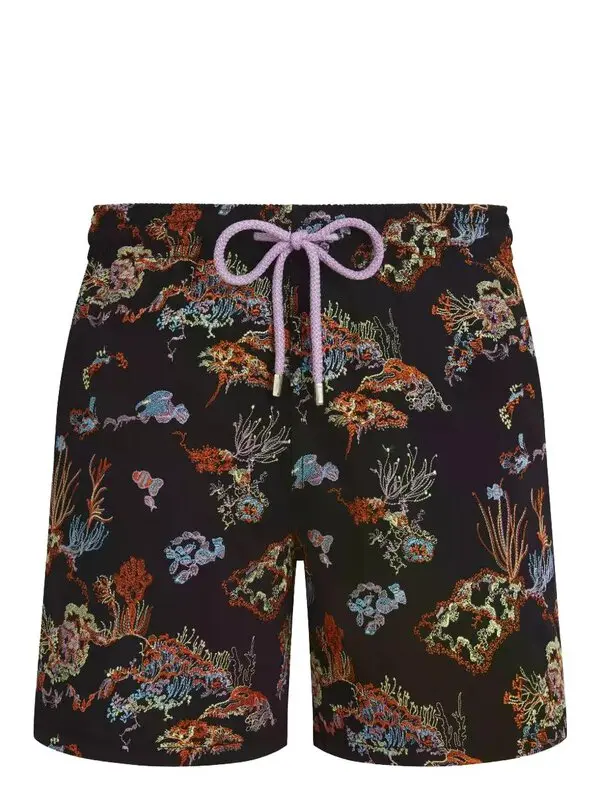 Vilebrequin Embroidered Swim Shorts - Black