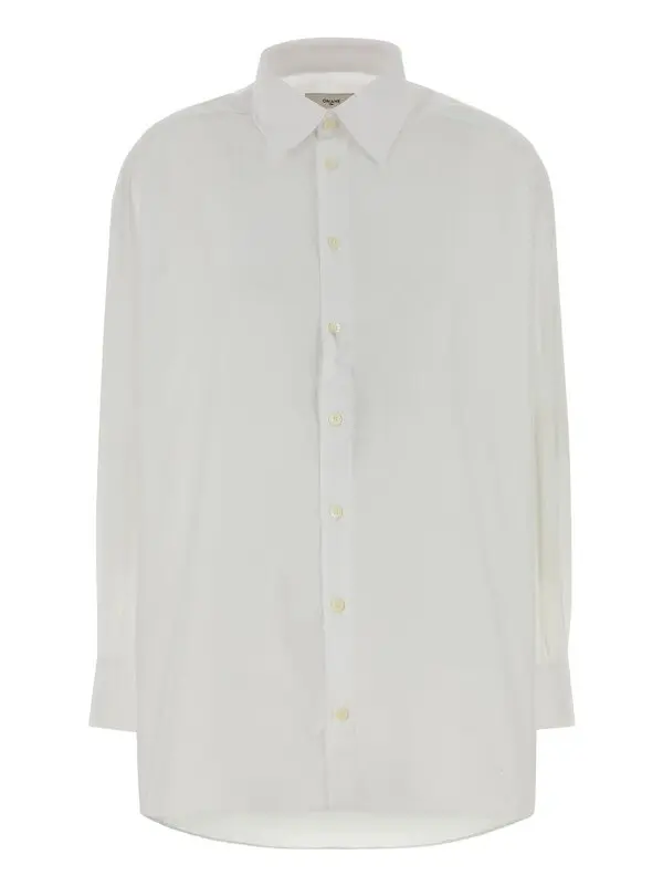 ORIANE Poplin Oversize Shirt - White