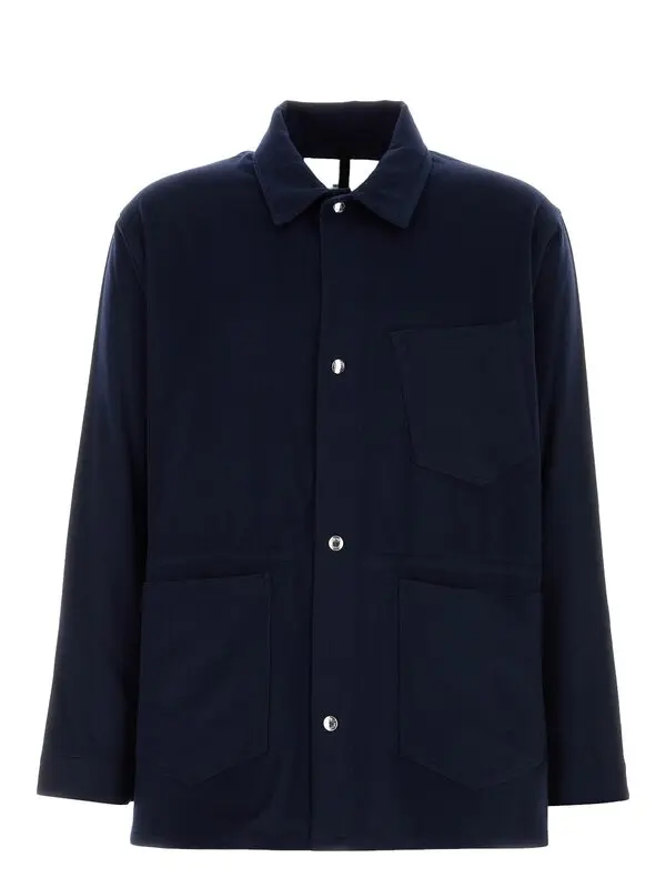 SETCHU Navy Cashmere Shirt - Blue