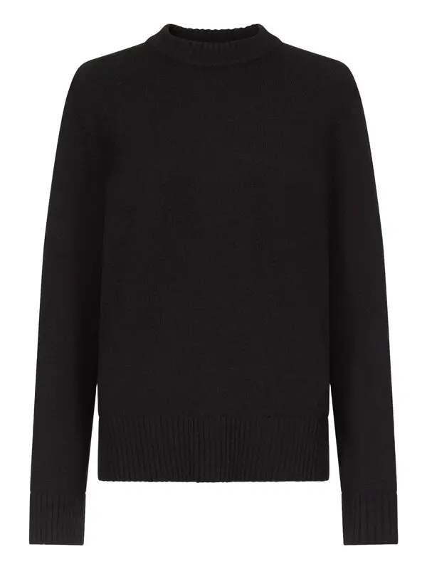 Loulou De Saison Long-sleeved Crewneck Jumper - Black