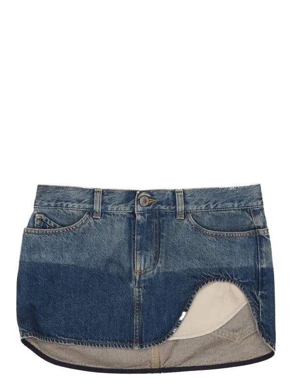 Attico Asymmetric Panel Mini Skirt - No