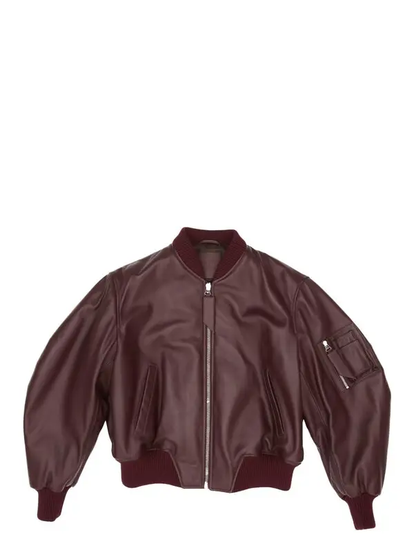 Attico Zipped Bomber Jacket - Red