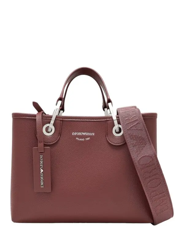 Emporio Armani Shopper Bag With Detachable Strap - Red