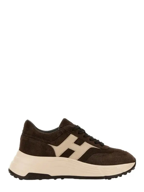 Hogan Suede Lace-up Low Top Sneakers - Brown