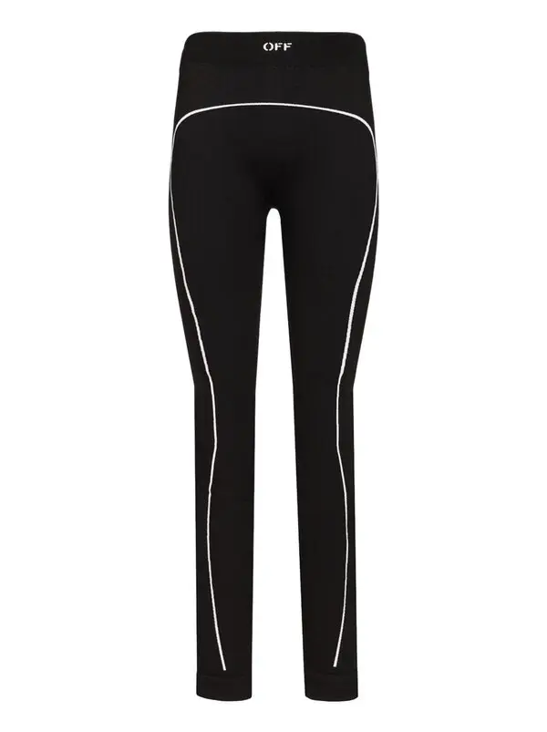 Off-White Off Stamp Seamless Leggings - Black