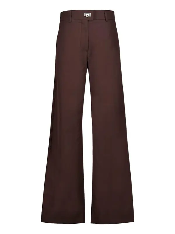 FERRAGAMO Tailored Wide-leg Trousers - Black
