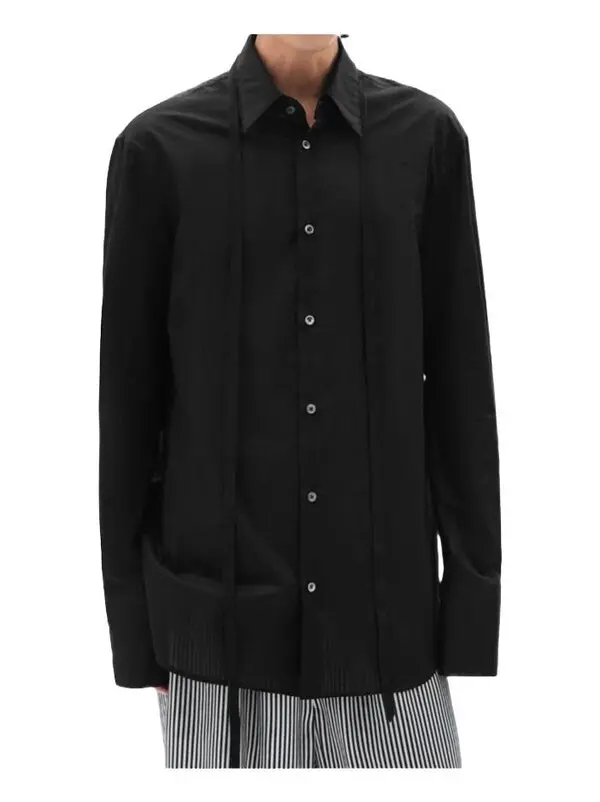 ANN DEMEULEMEESTER Elgar Buttoned Shirt - Black