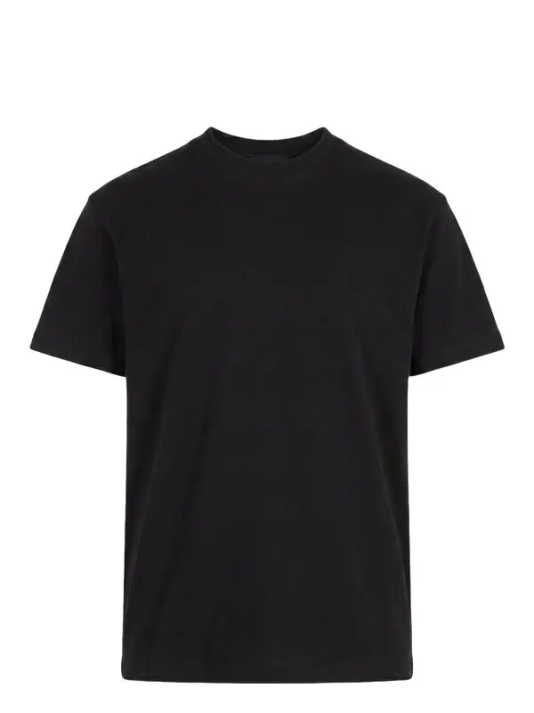 Prada Logo Jersey T-shirt - Black