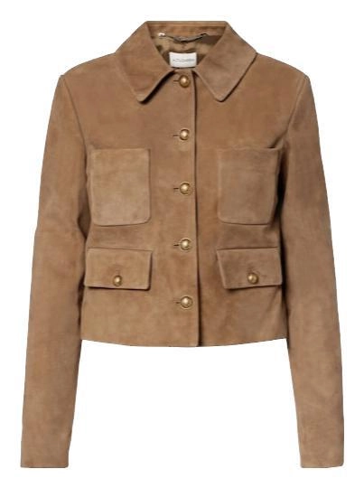 Altuzarra Suede Cropped Jacket - No