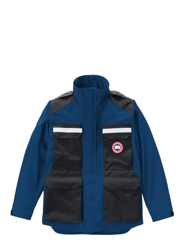 Canada Goose Logo Decal Casual Jacket - Blue