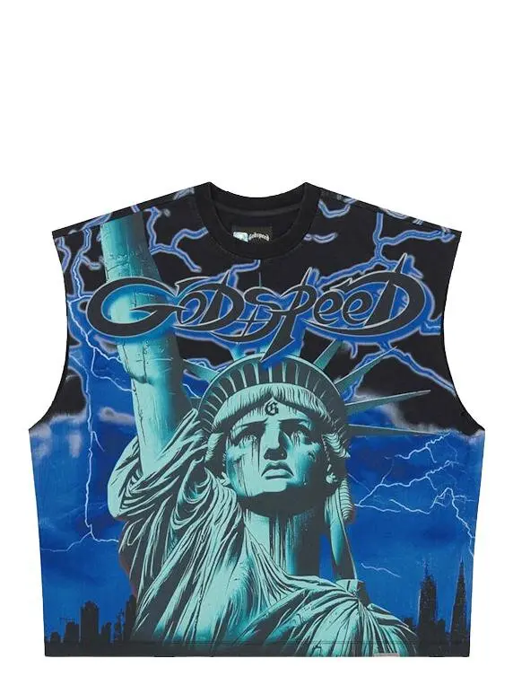 GODSPEED Voltage Sleeveless T-shirt - Blue
