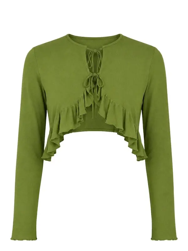 Carmen Says Leaf Blouse - Green