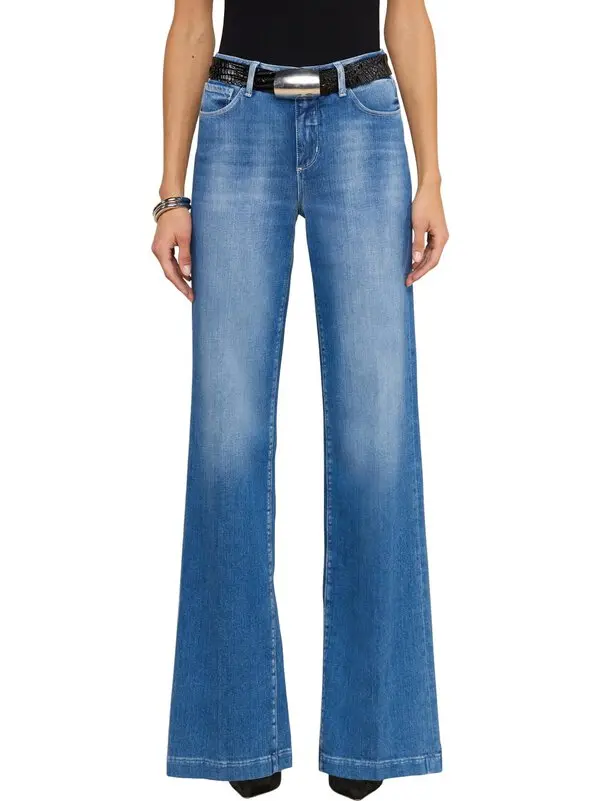 L'Agence Scottie Wide-leg Jean In Indigo - Sullivan