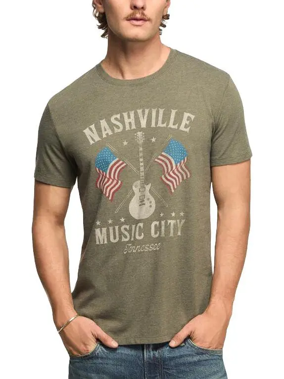 Lucky Brand Nashville Guitars Graphic T-shirt - Beetle