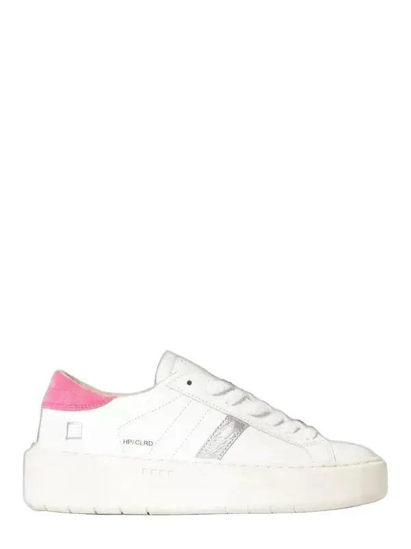 D.a.t.e. Hill Low Platform Leather Sneakers - White