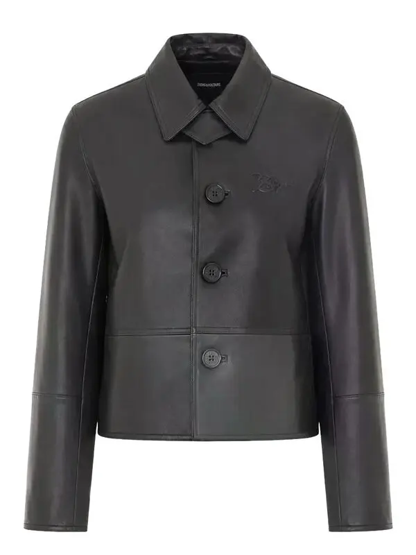 Zadig&Voltaire Lessa Leather Jacket - Black