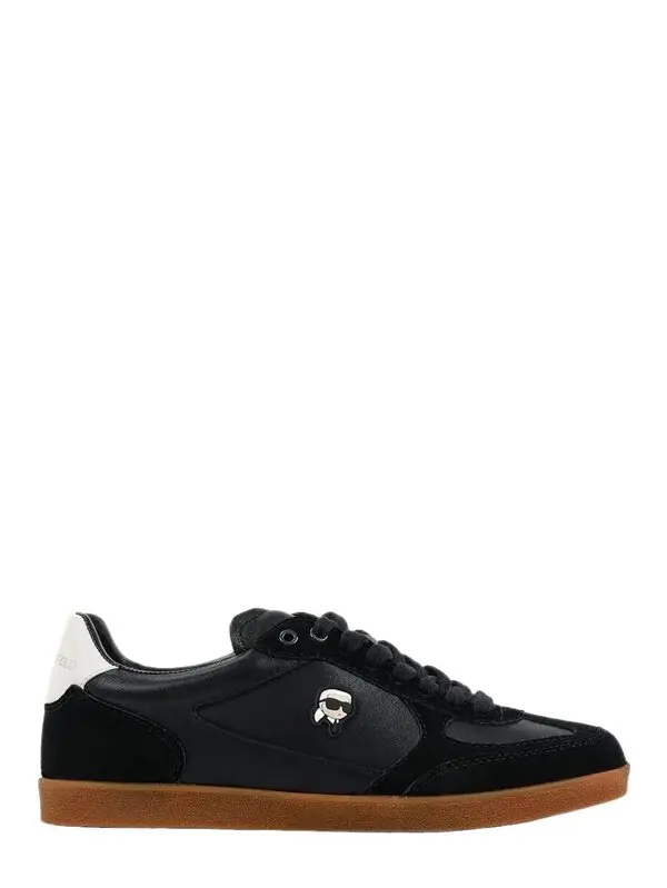 Karl Lagerfeld Ikon Nft Candidate Lace-up Leather Sneakers - Black