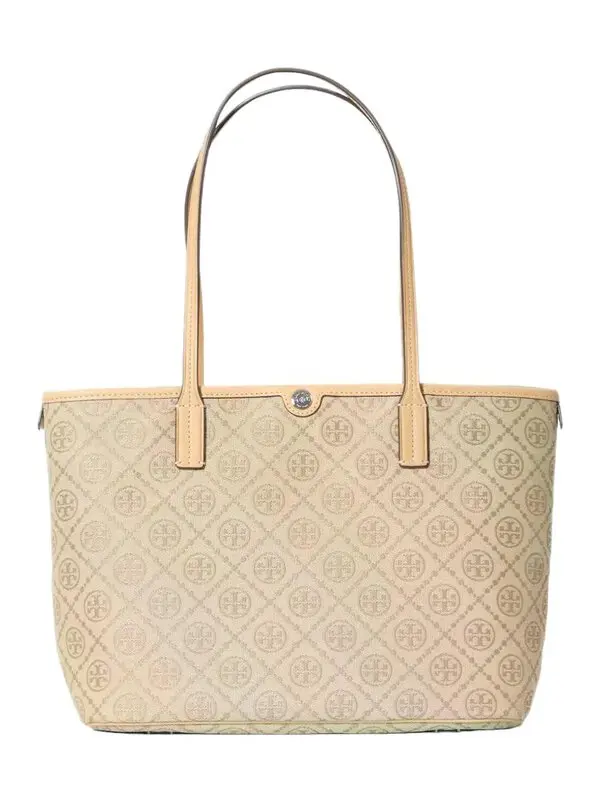 Tory Burch T Monogram Jacquard Zip Tote Bag - Neutrals