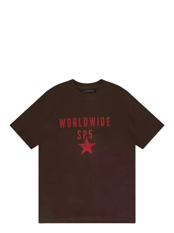 SP5DER Logo-print T-shirt - Brown