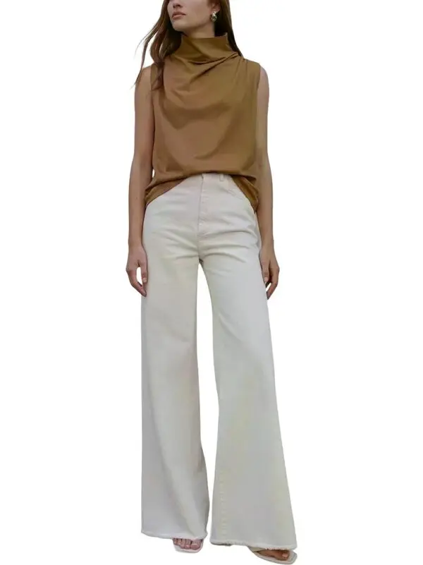 MARCELLA Finch High Neck Sleeveless Top - Brown