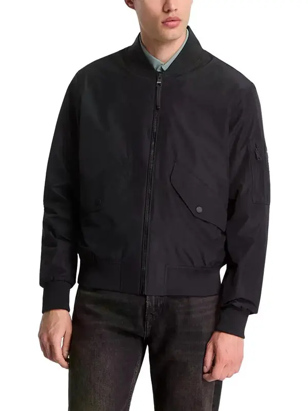 Tommy Hilfiger Zip-up Bomber Jacket - Black
