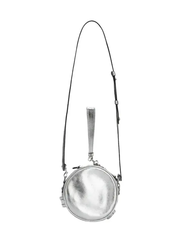 Moschino Metallic Effect Shoulder Bag - Silver