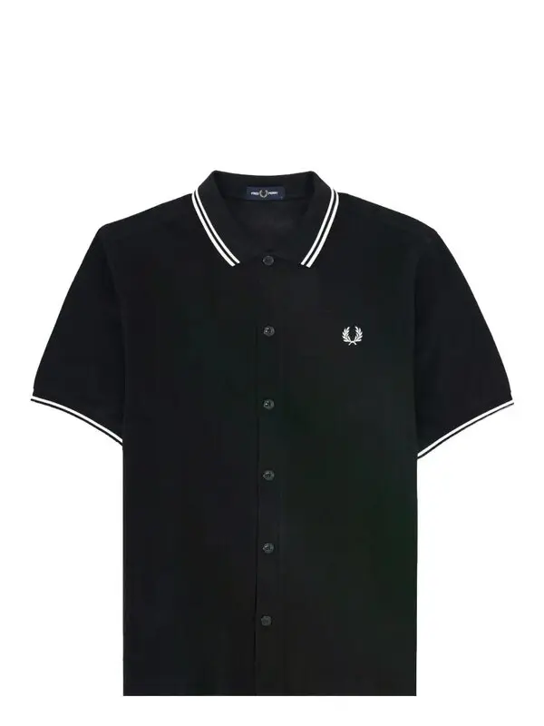 Fred Perry Twin Tipped Piqué Shirt - Blue