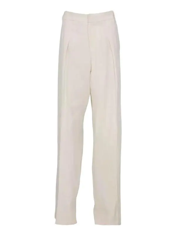 TOM FORD Pleated Straight-leg Trousers - Neutrals