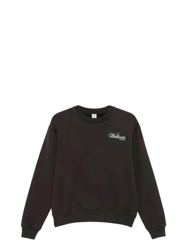 SPORTY & RICH Logo Print Sweatshirt - Brown