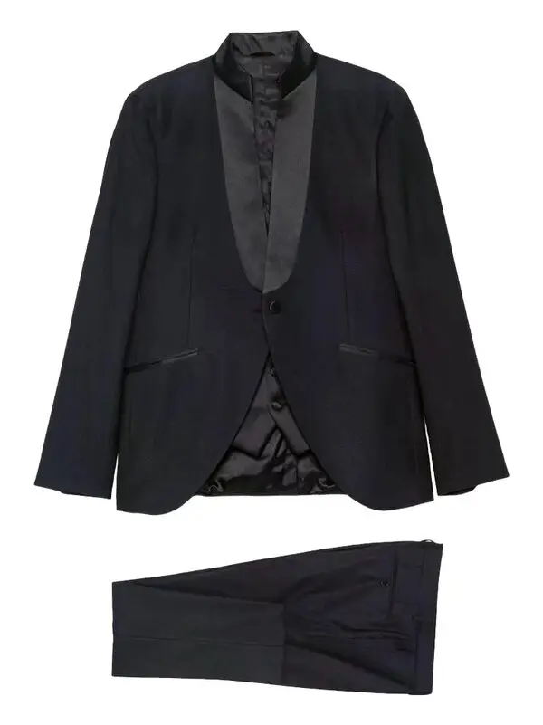 MANUEL RITZ Shawl-lapel Suit - Blue