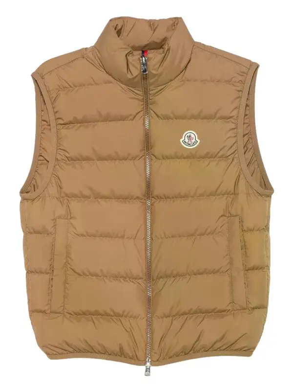 Moncler Contrin Padded Gilet - Brown