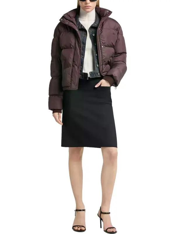COURREGES Cropped Puffer Jacket - Red